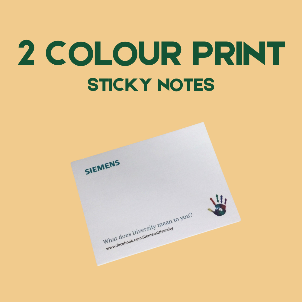 Promotional Sticky Post it Notes 2Colour custom print your logo ...