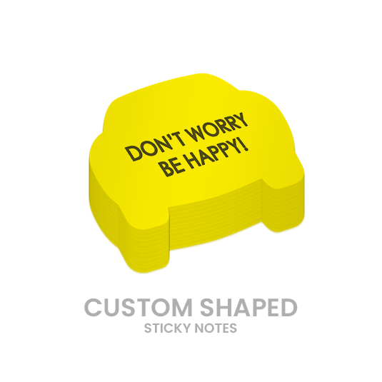 Promotional Custom Shaped Sticky Notes Custom Branded With Your Logo ...