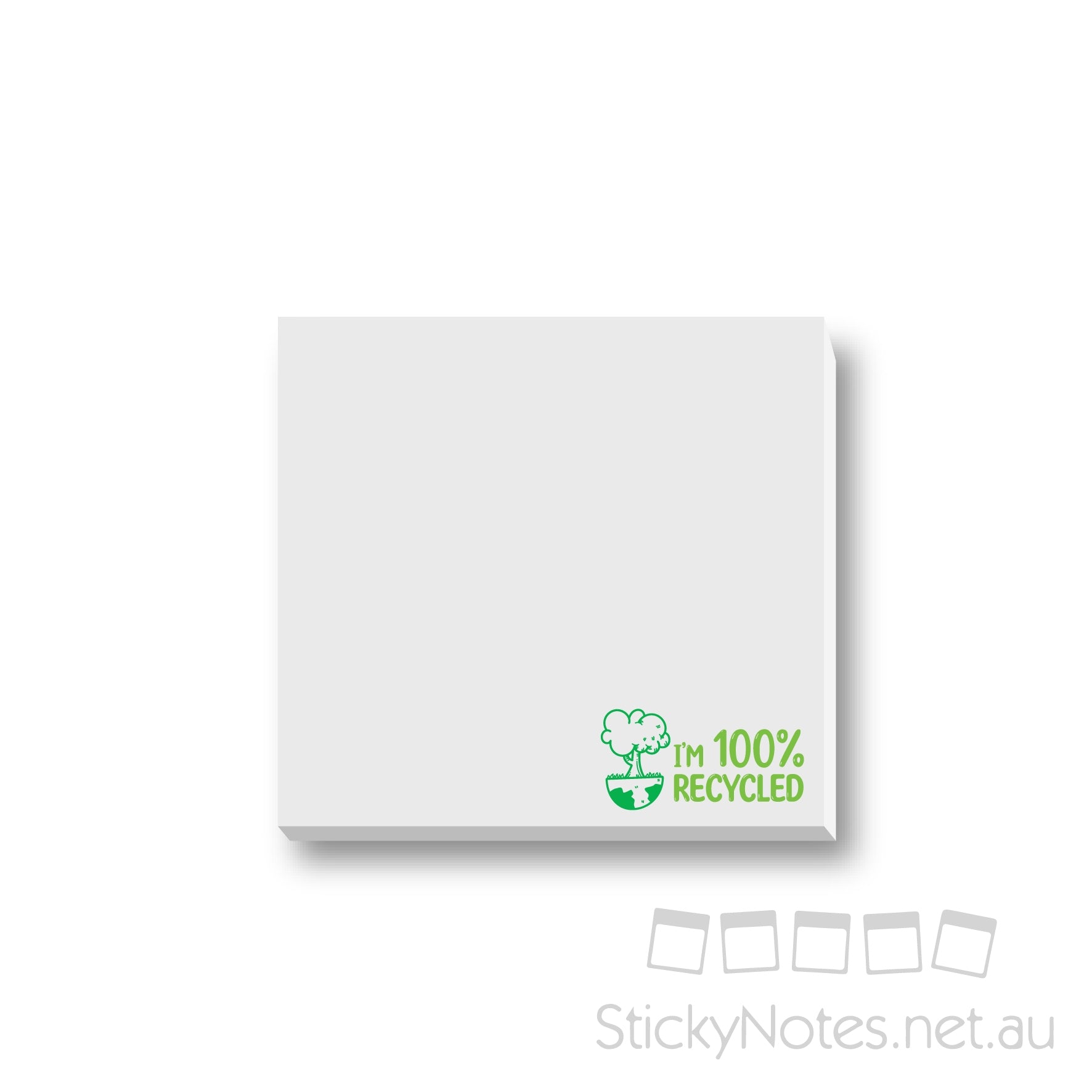 75 x 70mm Eco Paper Sticky Notes – stickynotes.net.au